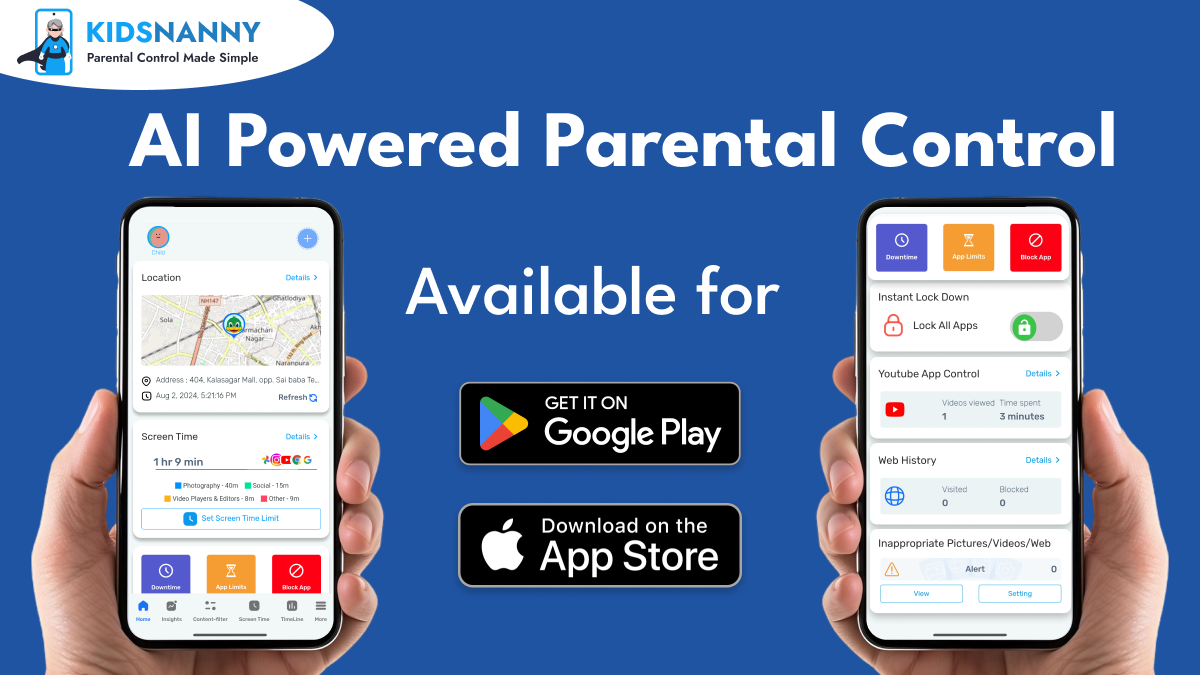KidsNanny - AI Powered Digital Safety and Parental Control App